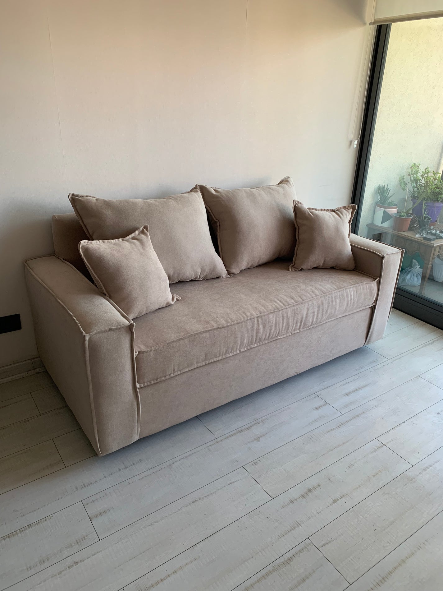 Sofá 3 Cuerpos Homero / 2 Cojines Grandes & 2 Pequeños / Asiento Cuadr ...